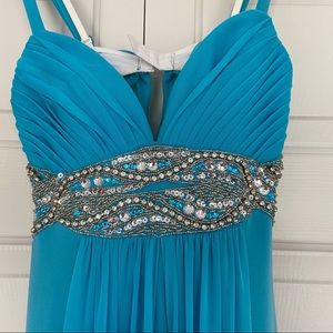 Cache | Dresses | Cach Blue Prom Dress | Poshmark